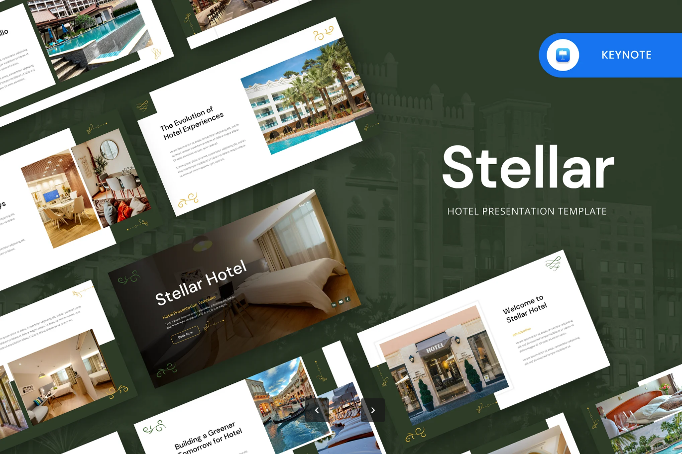 酒店珠宝商务PPT模板下载 – 24页极简风Keynote设计Stellar可编辑 _ 果觅网（gooodme）